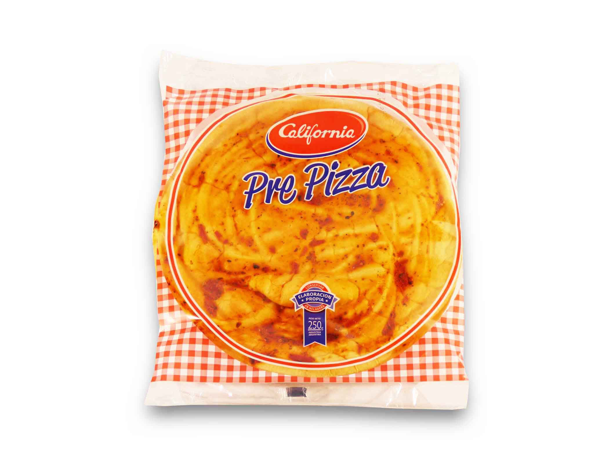 PRE PIZZA TRADICIONAL X 250gr. - California S.A.