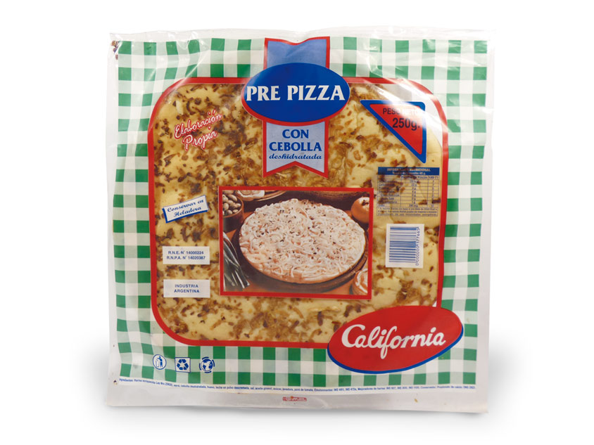 PRE PIZZA CEBOLLA 250gr. - California S.A.